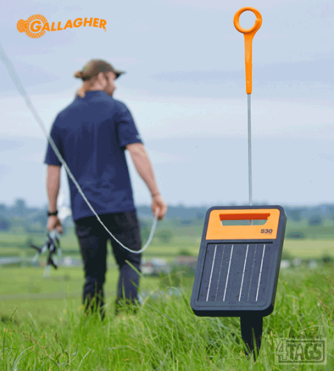 Gallagher S30 Lithium Solar Fence Energizer - 4Tags.com.au