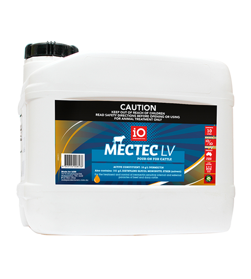 IO Mectec LV Pour-On For Cattle - 4Tags.com.au