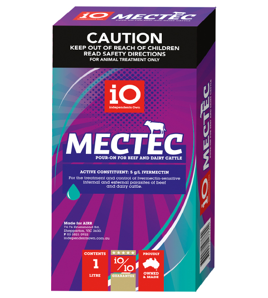 IO Mectec Pour-On For Beef And Dairy Cattle - 4Tags.com.au